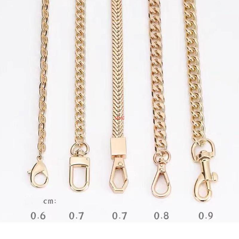 seng 60cm/120cm Handbag Metal Chains Shoulder Bag Strap DIY Purse Chain ...