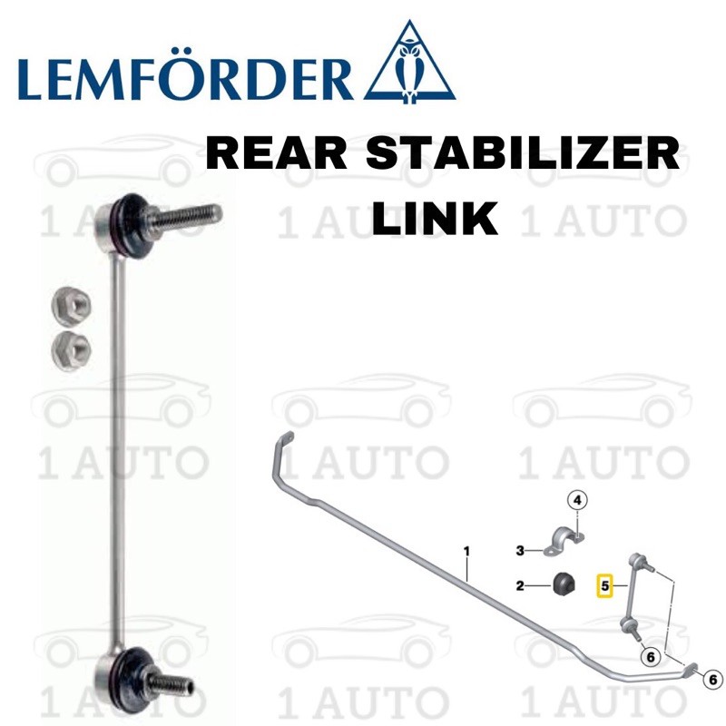 LEMFORDER GERMANY REAR (BELAKANG) STABILIZER LINK (1pcs) MINI COOPER ...