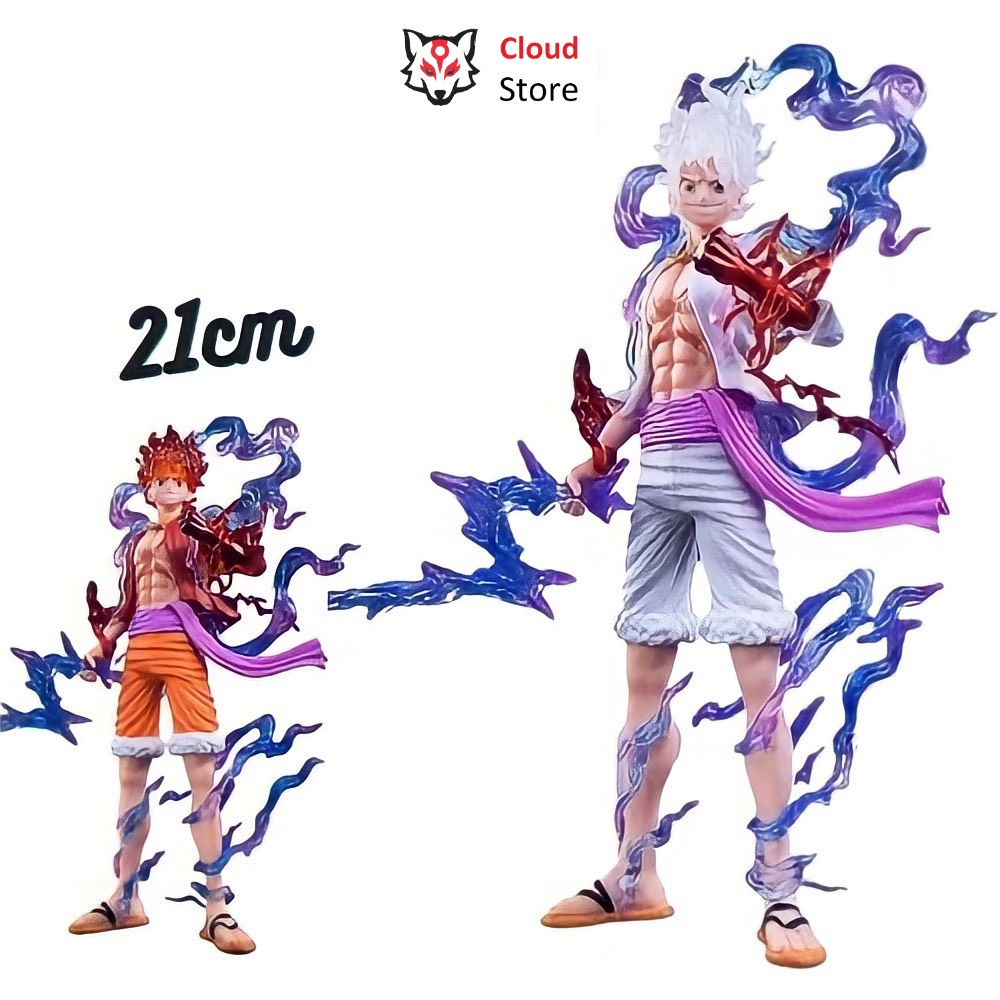 One piece Luffy gear 5 CLOUD STORE model 21cm tall, anime character ...
