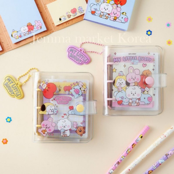 BT21 Baby My Little Buddy 3 Hole Pocket Diary (Inc 20 Photo pocket ...