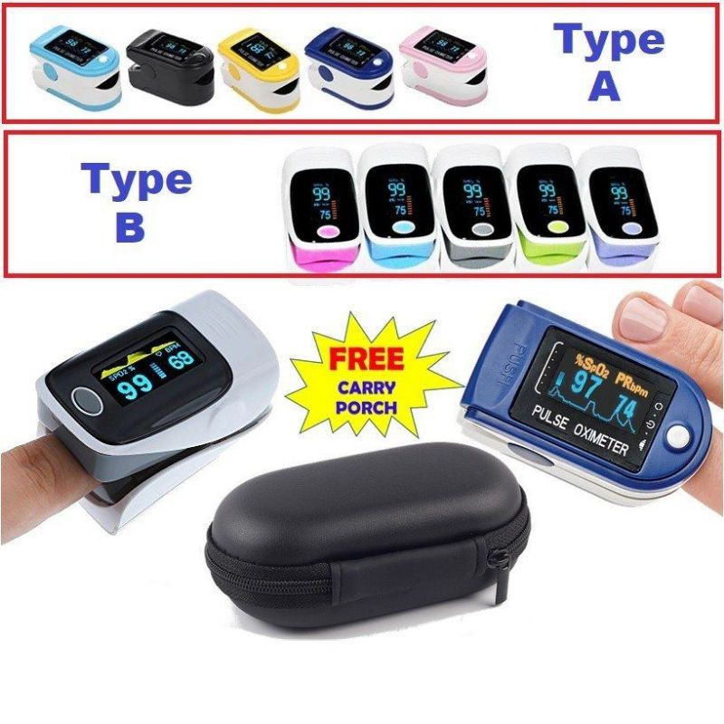 💦Pick2pay FREE POUCH Hight Quality Fingertip Oximeter Finger Pulse ...