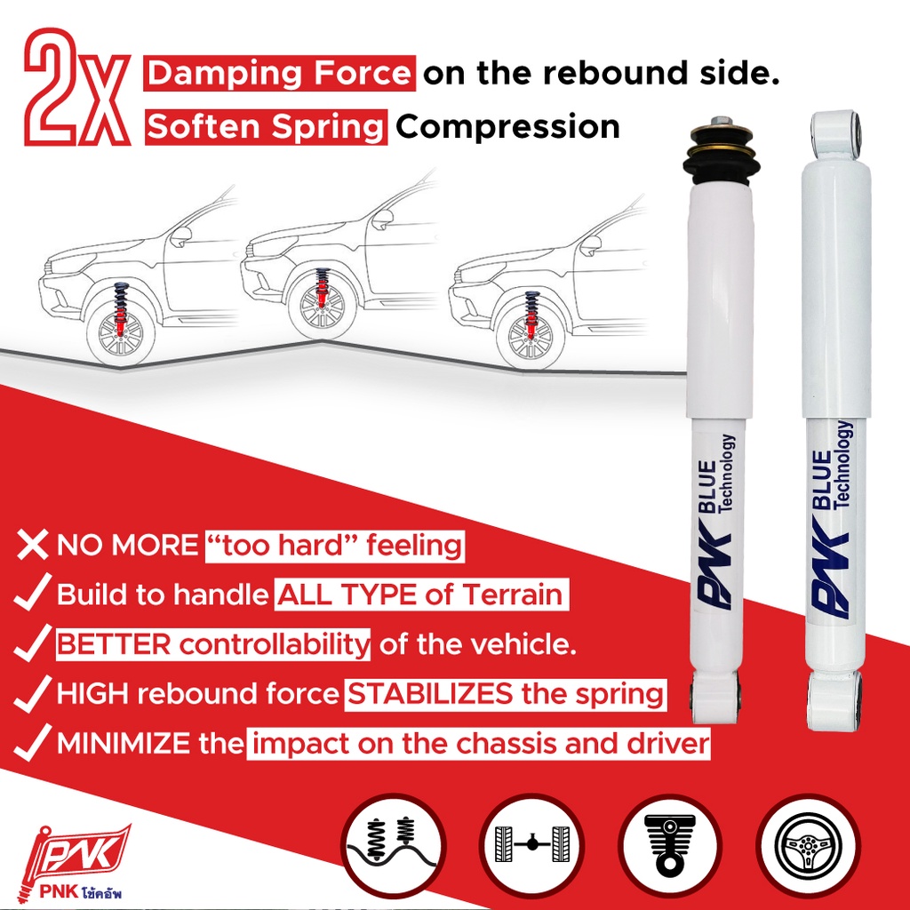 [Rear-2pcs] Toyota Avanza PNK Shock Absorber Toyota Avanza Accessories ...