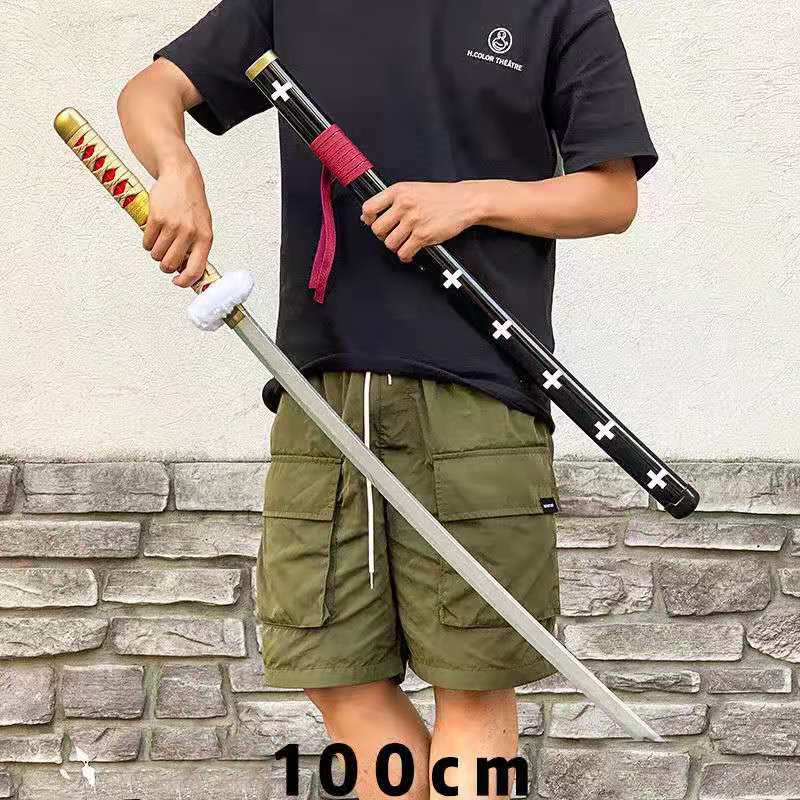 New Arrival Zoro One Piece Roronoa Sword Wooden Toy 104CM luffy Meito ...