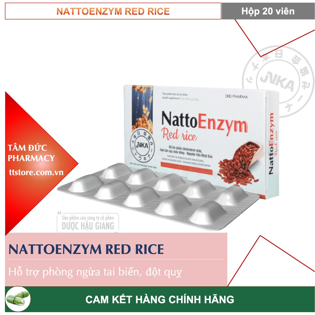 Nattoenzym DHG 1000 FU - Red Rice - Stroke prevention Nattokinase ...