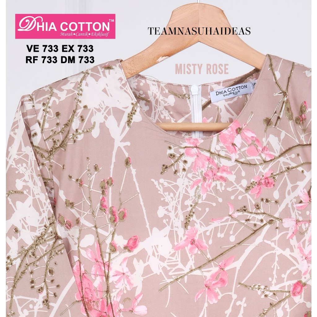 [ 733 ] MISTY ROSE - DHIA COTTON BAJU KURUNG SEDONDON SET - PINK BELACAN | Shopee Malaysia