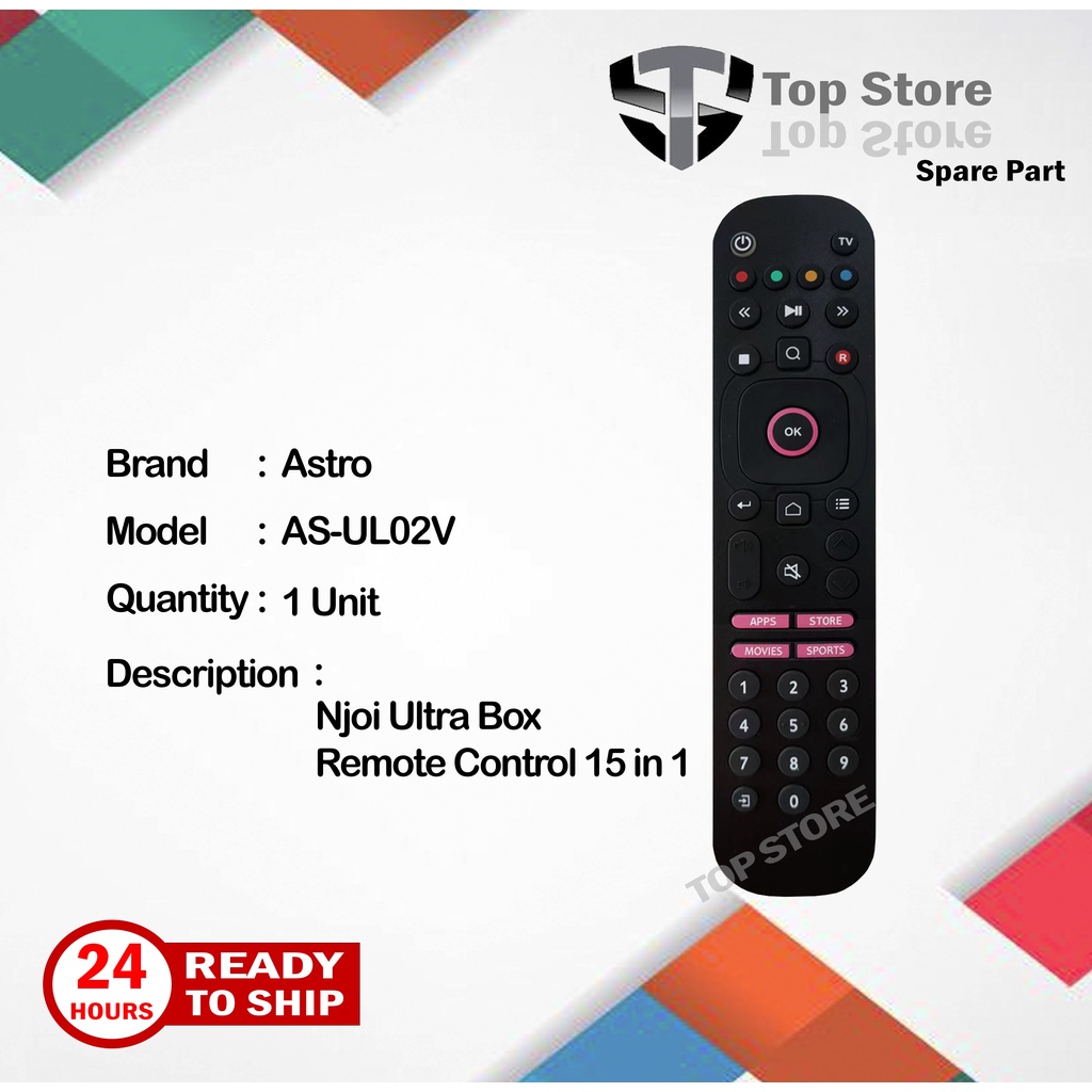 Astro NJOI Ultra Box Remote Control 15 in 1 | Shopee Malaysia