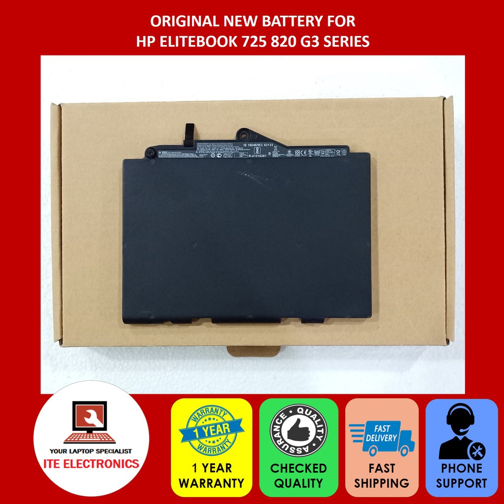 ORIGINAL NEW SN03XL HP ELITEBOOK 725 820 G3 BATTERY 3 CELLS 44Wh 800514 ...