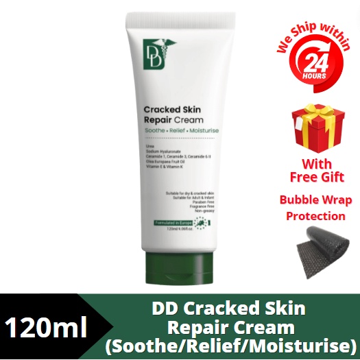 DD Cracked Skin Repair Cream -120ml (Soothe, Relief, Moisturise ...