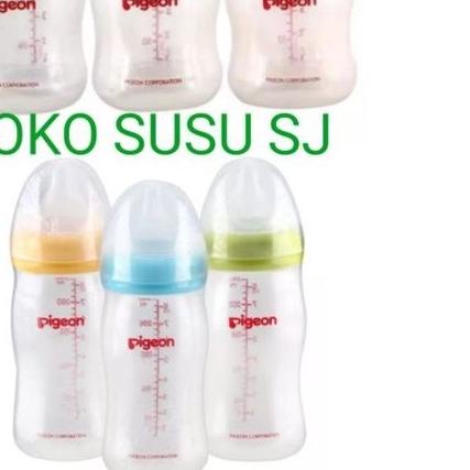 Pigeon Peristaltic wide neck soft touch milk bottle 160 ml 240 ml/160ml/240ml | Shopee Malaysia