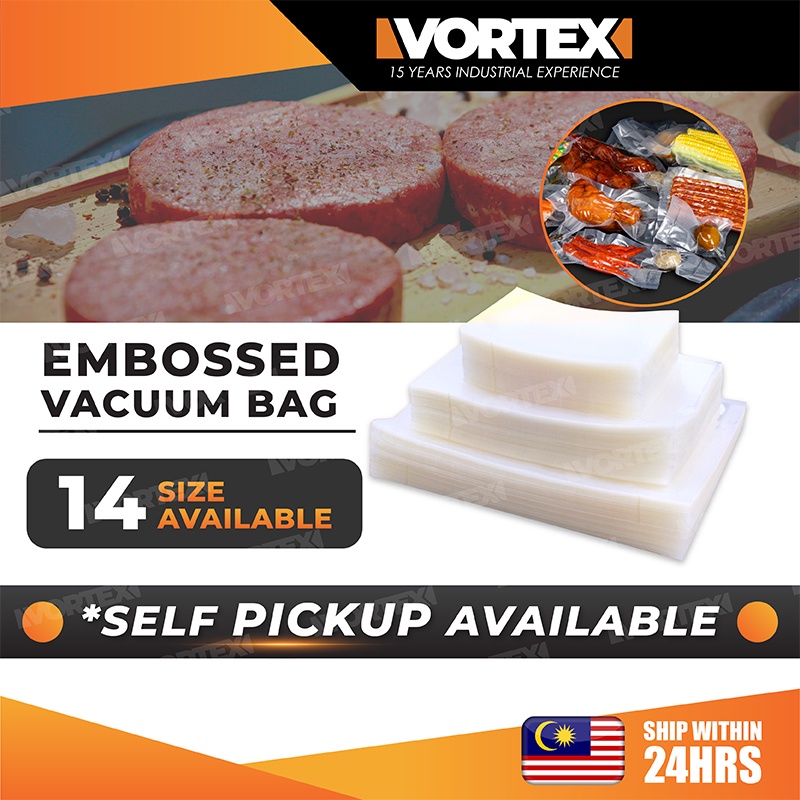 VORTEX EMBOSSED Vacuum Sealer Bag Food Vacuum Storage Bag Anti ...
