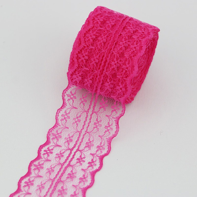 (5 yards / roll) 45mm kain reben ribbon putih webbing pakaian hiasan ...