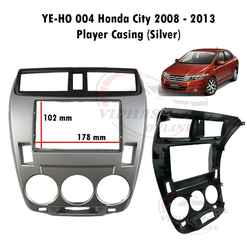 YE-HO 004 Honda City 2008 - 2013 Player Casing (Silver) | Shopee Malaysia