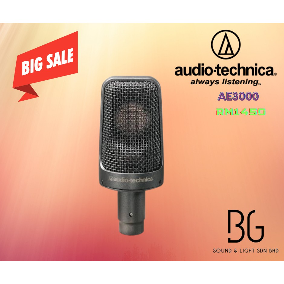 Audio Technica AE3000 Artist Elite Series Cardioid Condenser Instrument Microphone | Shopee Malaysia