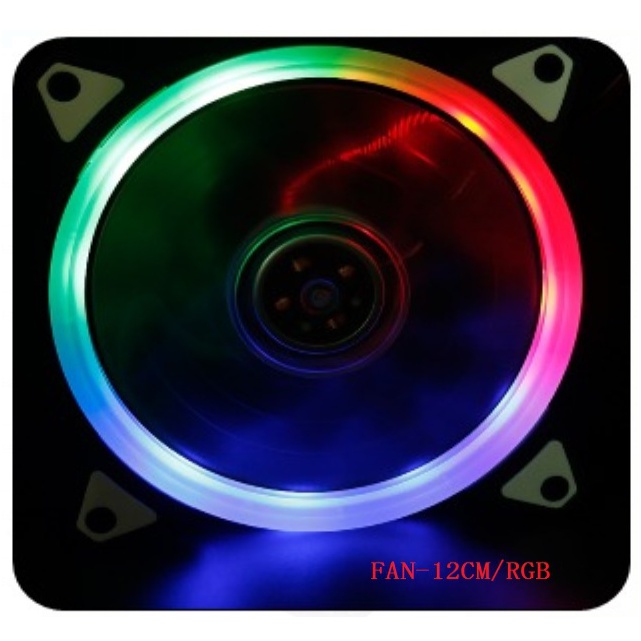 LED COLOR ILLUMINATED SPEED RGB COOLER FAN-12CM | Shopee Malaysia