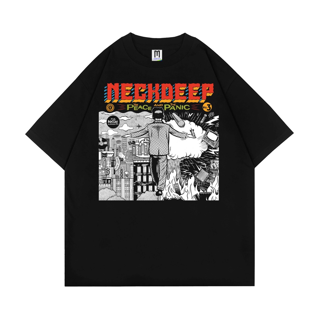 Oversize NECK DEEP PEACE T-Shirt | Tag Merch cons | Music T-SHIRT ...