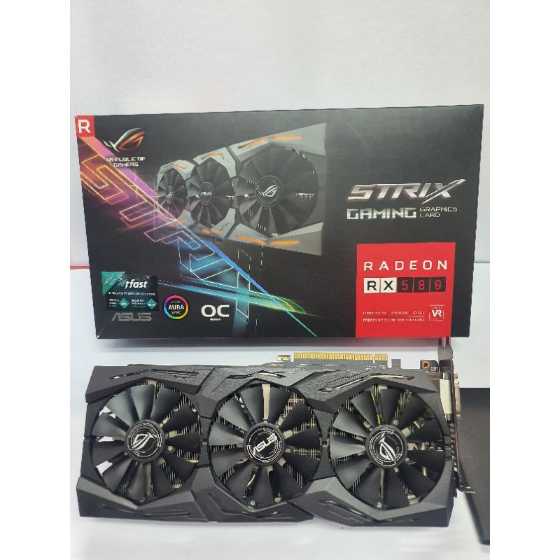 ASUS ROG STRIX RX 580 RADEON 8GB GAMING (USED LIKE NEW) | Shopee Malaysia