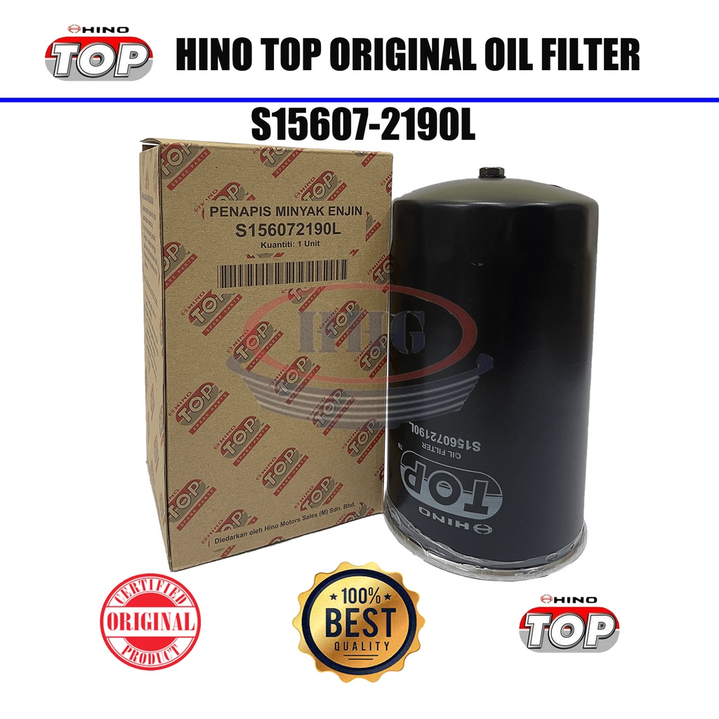 S15607-2190L HINO TOP ORIGINAL Oil Filter | Shopee Malaysia