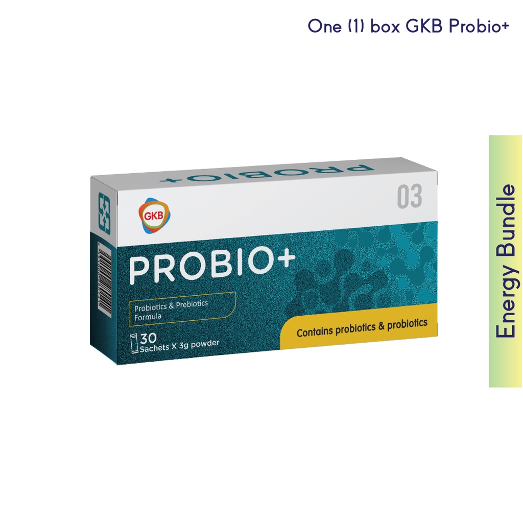 GKB Probio+ (Probiotics & Prebiotics Formula) 3g x 30 Sachets | Shopee ...