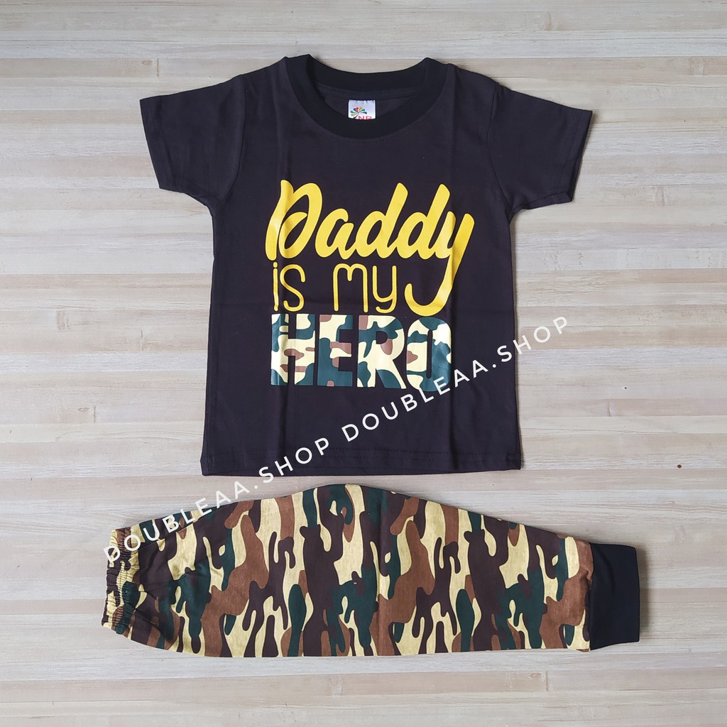 BAJU BUDAK LELAKI PEREMPUAN SET CELORENG ASKAR 1-5 TAHUN KIDS CLOTHING ...
