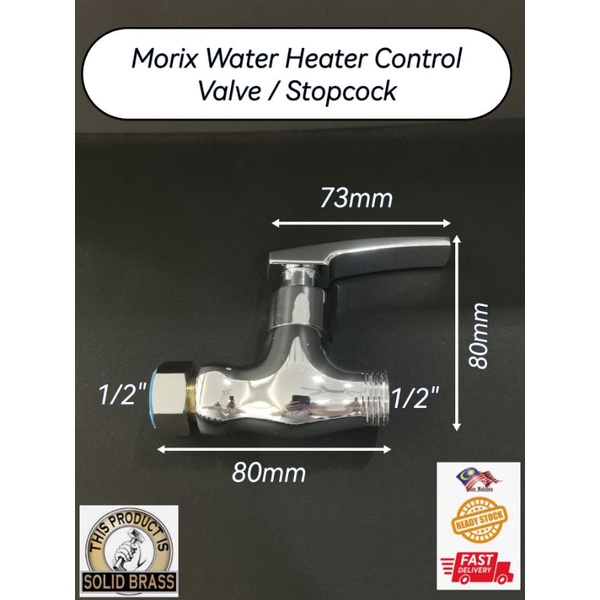 **Ready Stock** Morix MRX-023HVC Heavy Duty Brass Chrome Water Heater ...