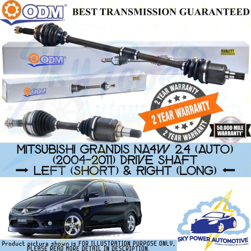 MITSUBISHI GRANDIS NA4W 2.4 (AUTO) (2004-2011) ODM (CYCAR) DRIVE SHAFT ...