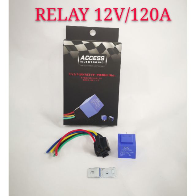 Car 5 PIN 120A Relay 12V Copper Headlamp Motorcycle Headlight Horn Fan ...