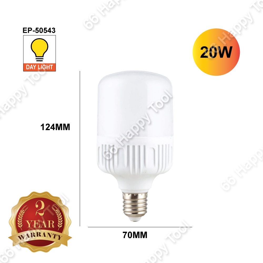 EPICA STAR E27 Led Light T-Bulb 10W/15W/20W/30W/40W Indoor Outdoor Cool Daylight 6500K White ...