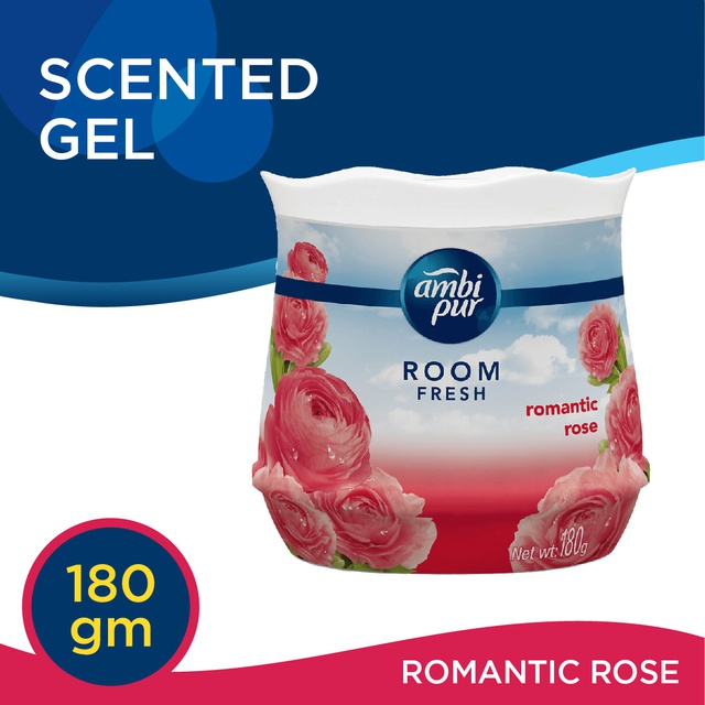 Ambi Pur Room Fresh Air Refreshing Gel Romantic Rose (180g) | Shopee Malaysia