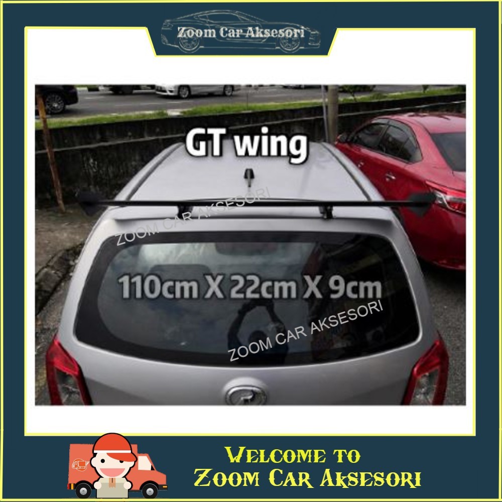 Car Racing GT Spoiler Universal for HATCHBACK Car 110cm Aluminum Rear ...