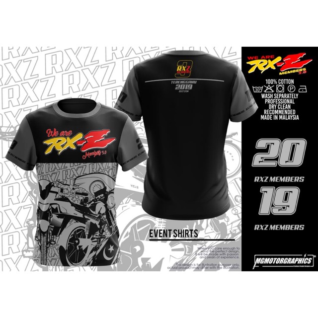 T-shirt RXZ Members V3.0 2019 [ORIGINAL] | Shopee Malaysia