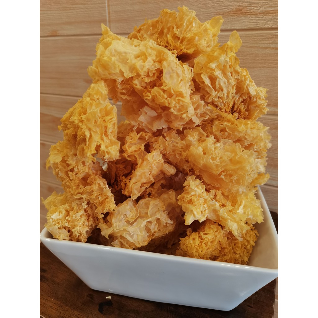 散花雪耳袋裝 (100克) Bai Mu Er / Snow Fungus / White Fungus/ Kulat Putih (100g ...