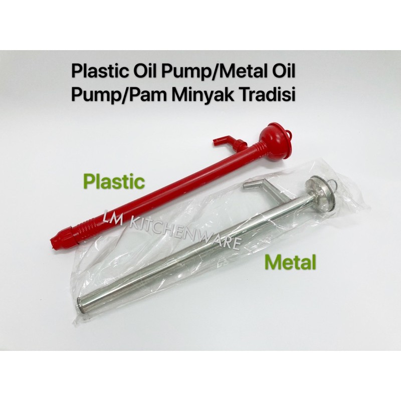 MANUAL OIL PUMP / PAM BESI / METAL OIL PUMP/PAM MINYAK TRADISI/PLASTIC ...