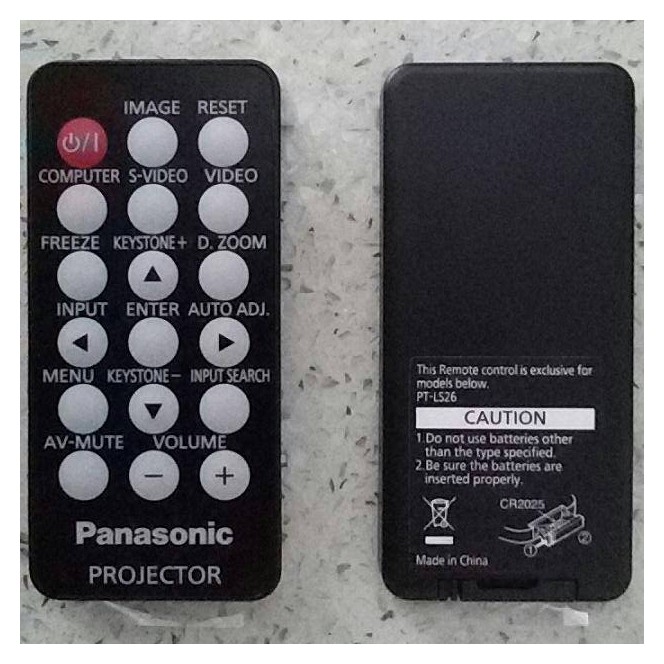 Panasonic Projector Remote Control PT-LS25DU PT-LS26E PT-SD2600 PT ...