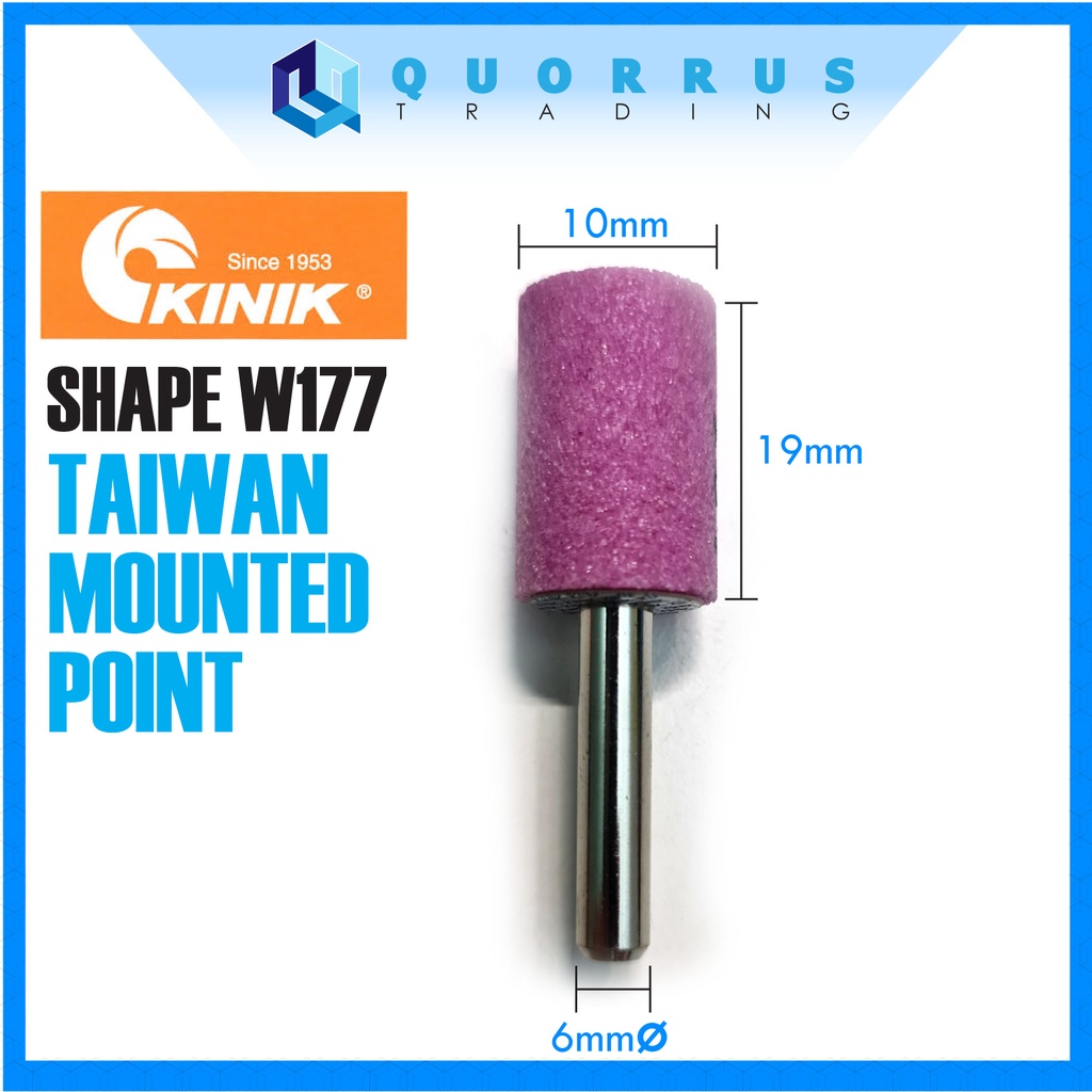 KINIK TAIWAN ABRASIVE MOUNTED POINT MOUNTED WHEEL GRINDING STONE W ...