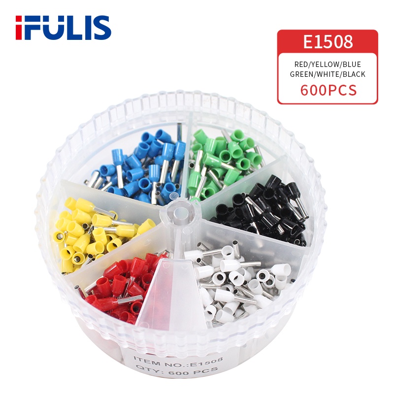 Six Colors VE European Terminal Pin Terminal Tube Type Wiring Connector ...