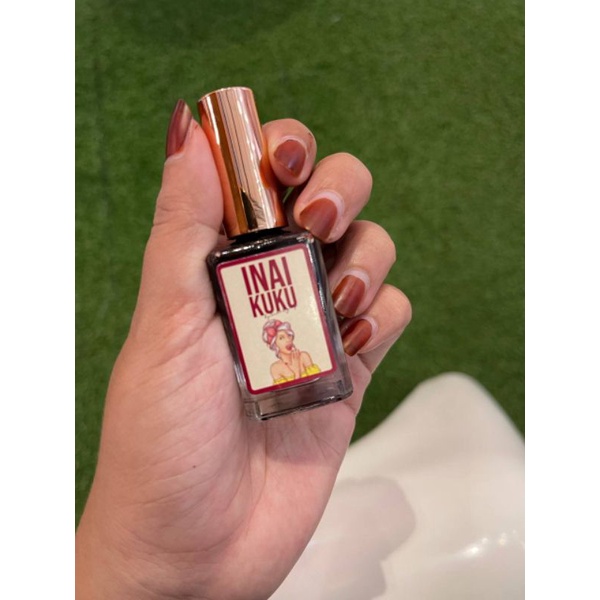 Inai kuku Tasha (Free buffer) halal warna Maroon /Red | Shopee Malaysia