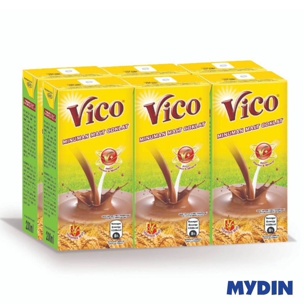 Vico UHT Chocolate Malt Drink (6 x 200ml) | Shopee Malaysia