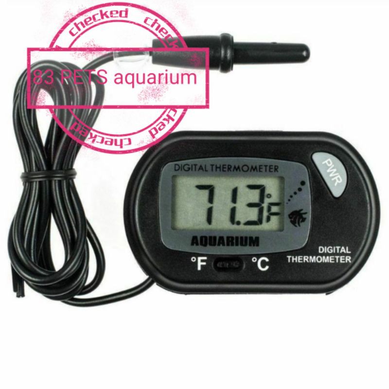 LCD digital aquarium thermometer fish tank water temperature meter ...