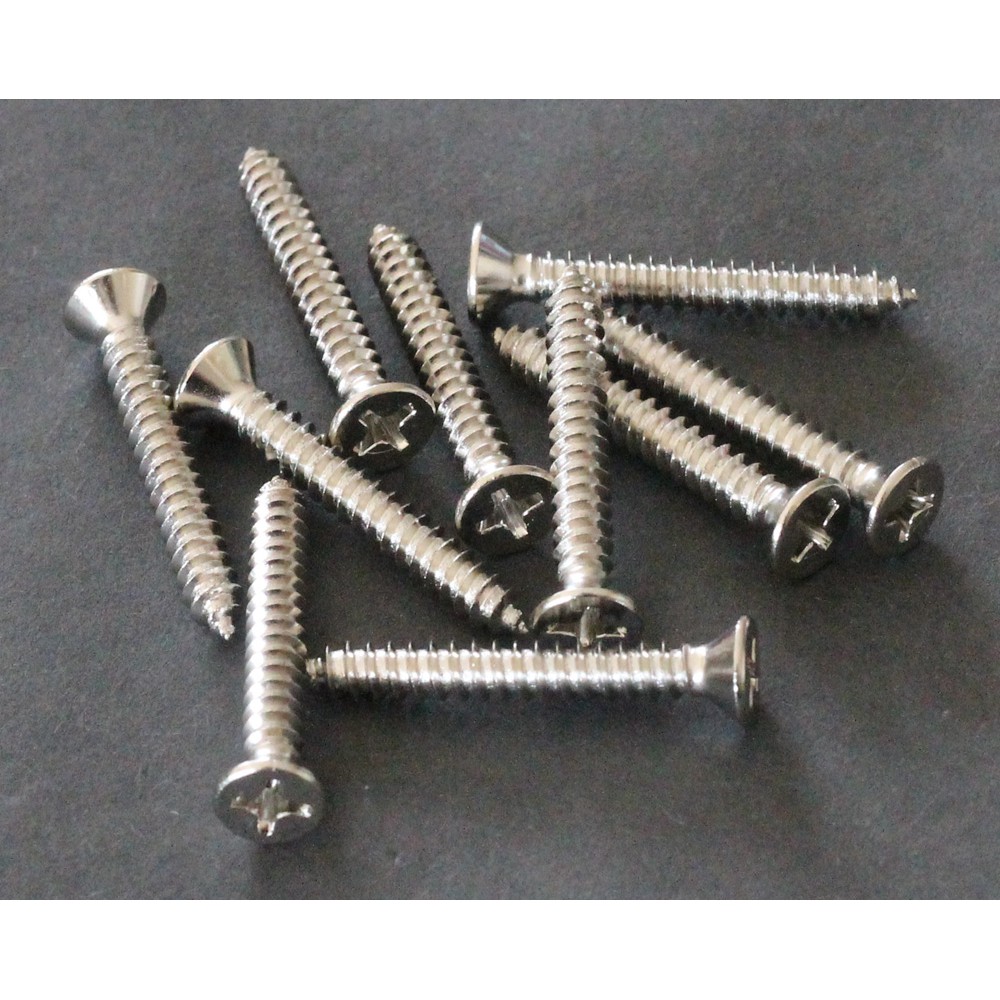 ARROW Self Tapping Screw Flat Head #8 X 1 - 1/4 inch (10 screws per ...