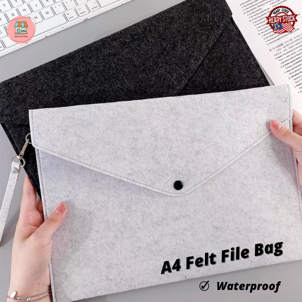 [READY STOCK] A4 Size Felt Document Bag/File Folder - Environmental ...