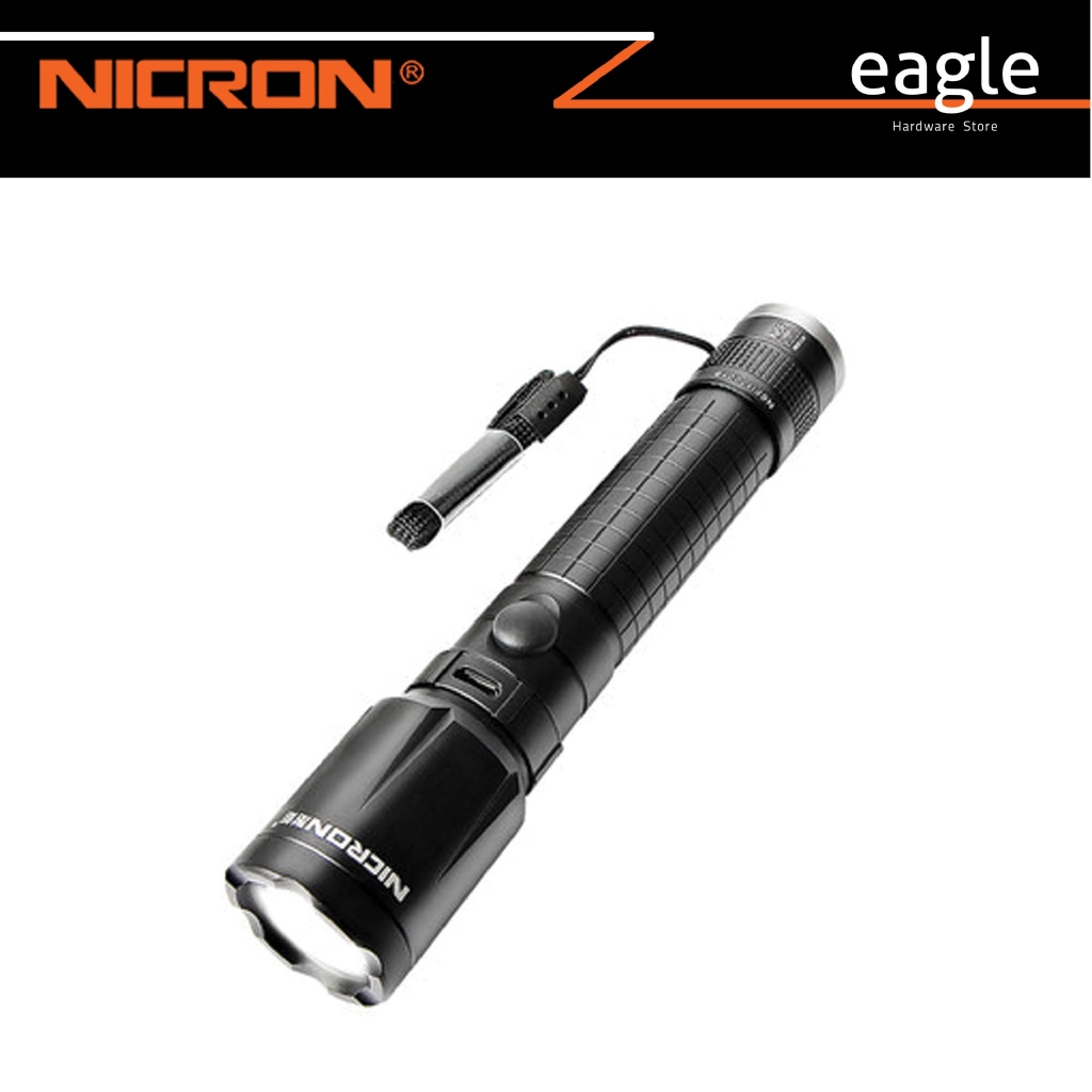 Nicron N6F 350 Lumes Focus Rechargeble Flash Light With Magnet | Shopee ...