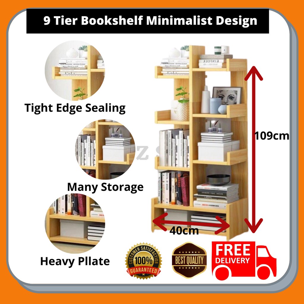 [RM 20 OFF + FREE SHIPPING] [READY STOCK] THE 9 Tiers Bookcase Utility ...