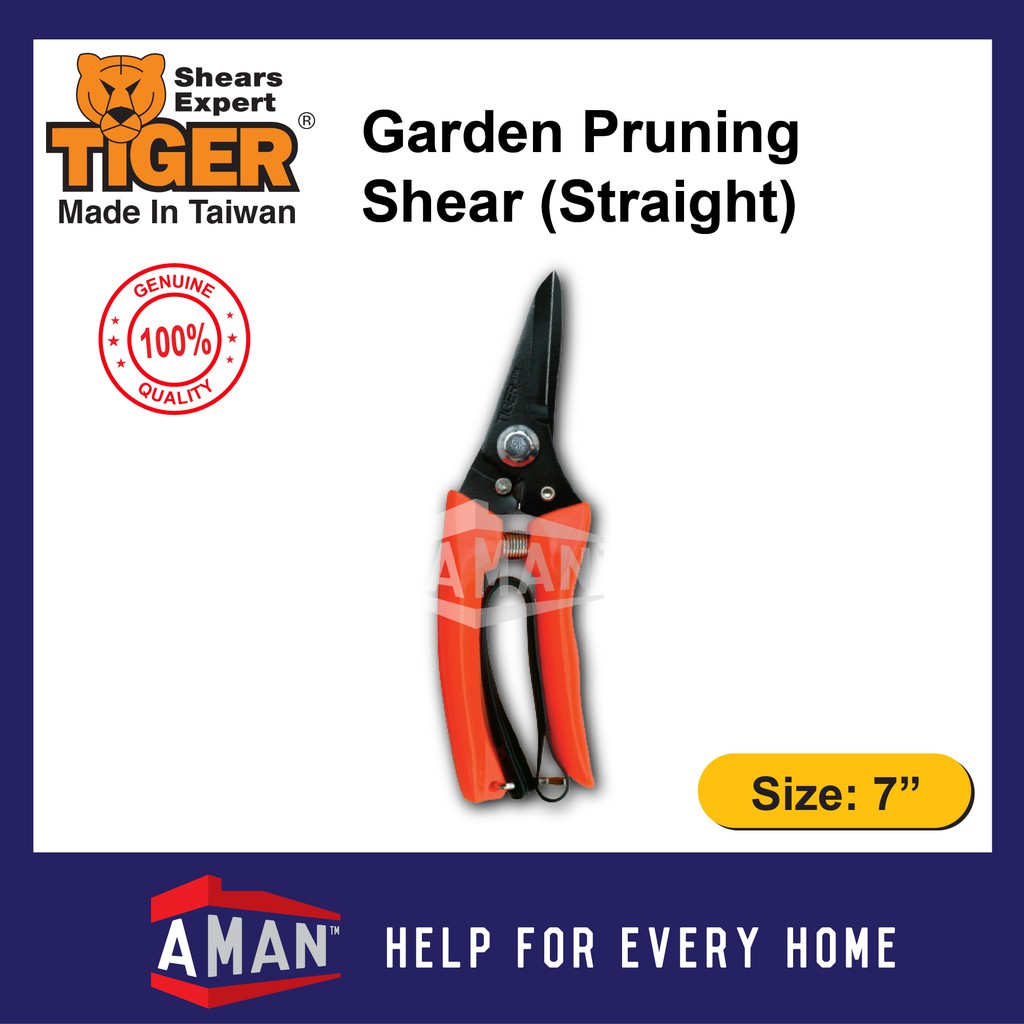 Tiger Garden Pruning Shear / Flat Blade Cutter | Shopee Malaysia
