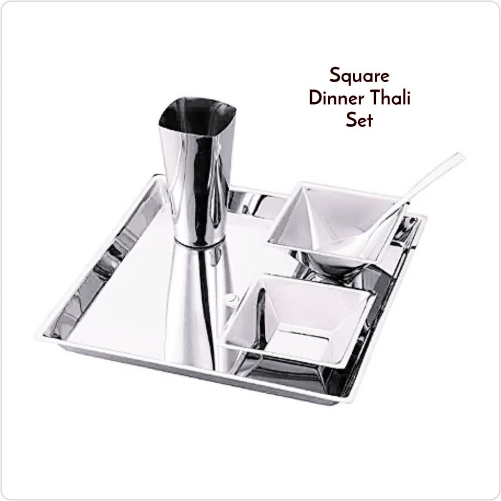 Square Dinner Thali Set | Shopee Malaysia