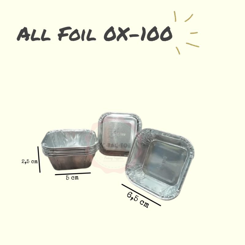 Aluminum foil OX-100 (10 pcs), All foil OX-100 | Shopee Malaysia