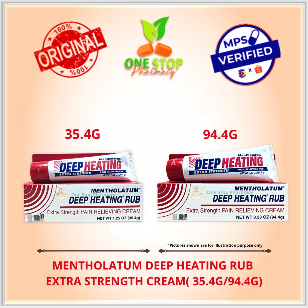 MENTHOLATUM DEEP HEATING RUB EXTRA STRENGTH PAIN RELIEVING CREAM【Expiry ...