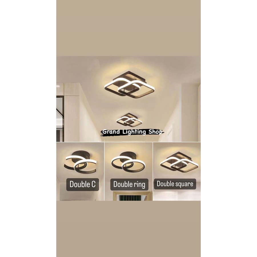 Double ring LED ceiling light (2-Round) | Shopee Malaysia