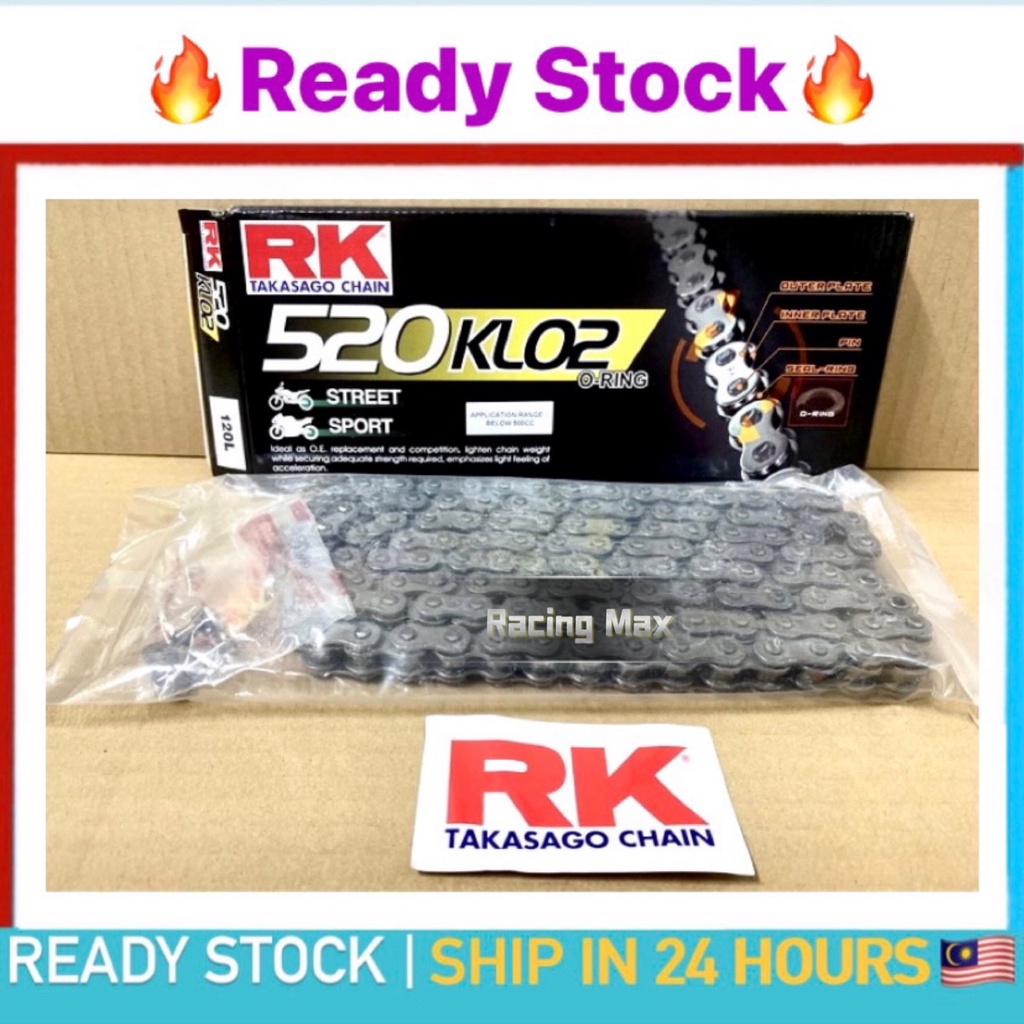 RK 520 Oring Chain 520 KLO2 X 120 L Rivet Type RKM TAKASAGO RANTAI O RING CHAIN 120L HEAVY DUTY ...