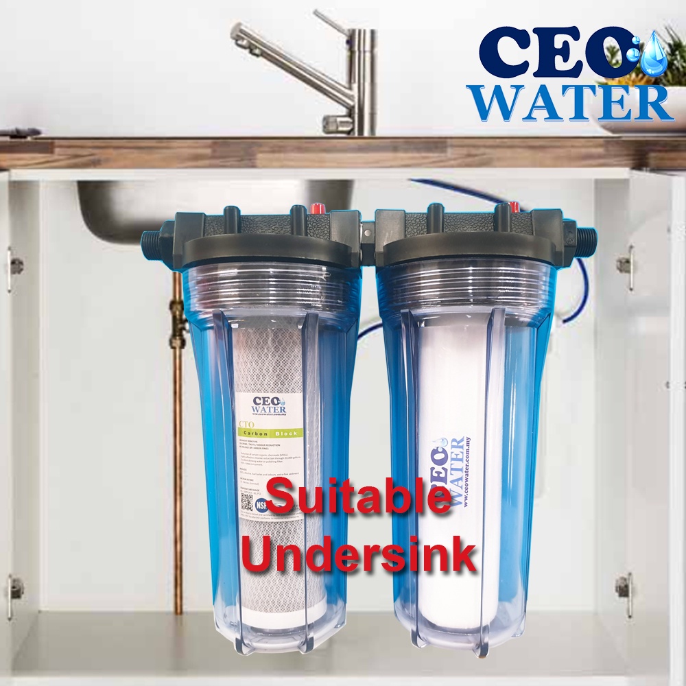 CEO WATER DOUBLE FILTER UNDERSINK SYSTEM | Shopee Malaysia