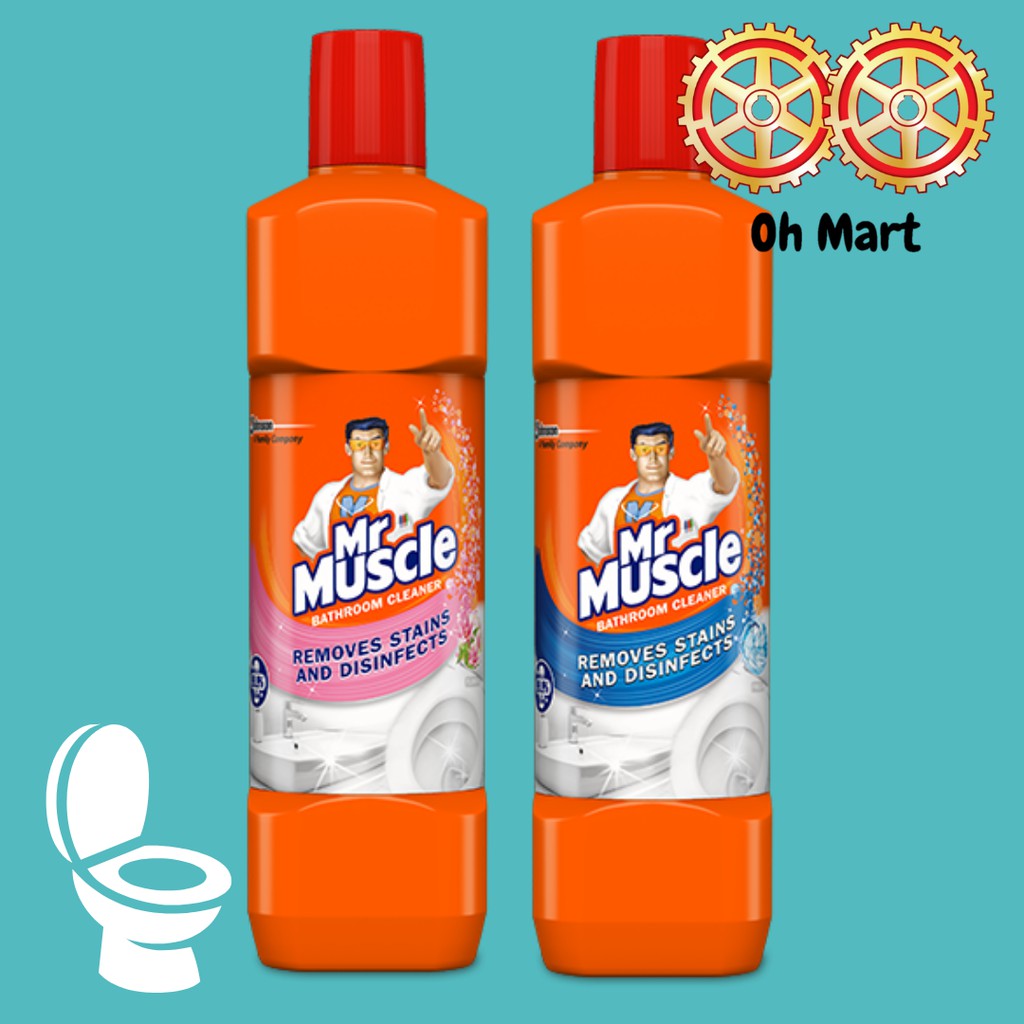 Mr Muscle Bathroom Cleaner Removes Stains And Disinfects 900 ml ...